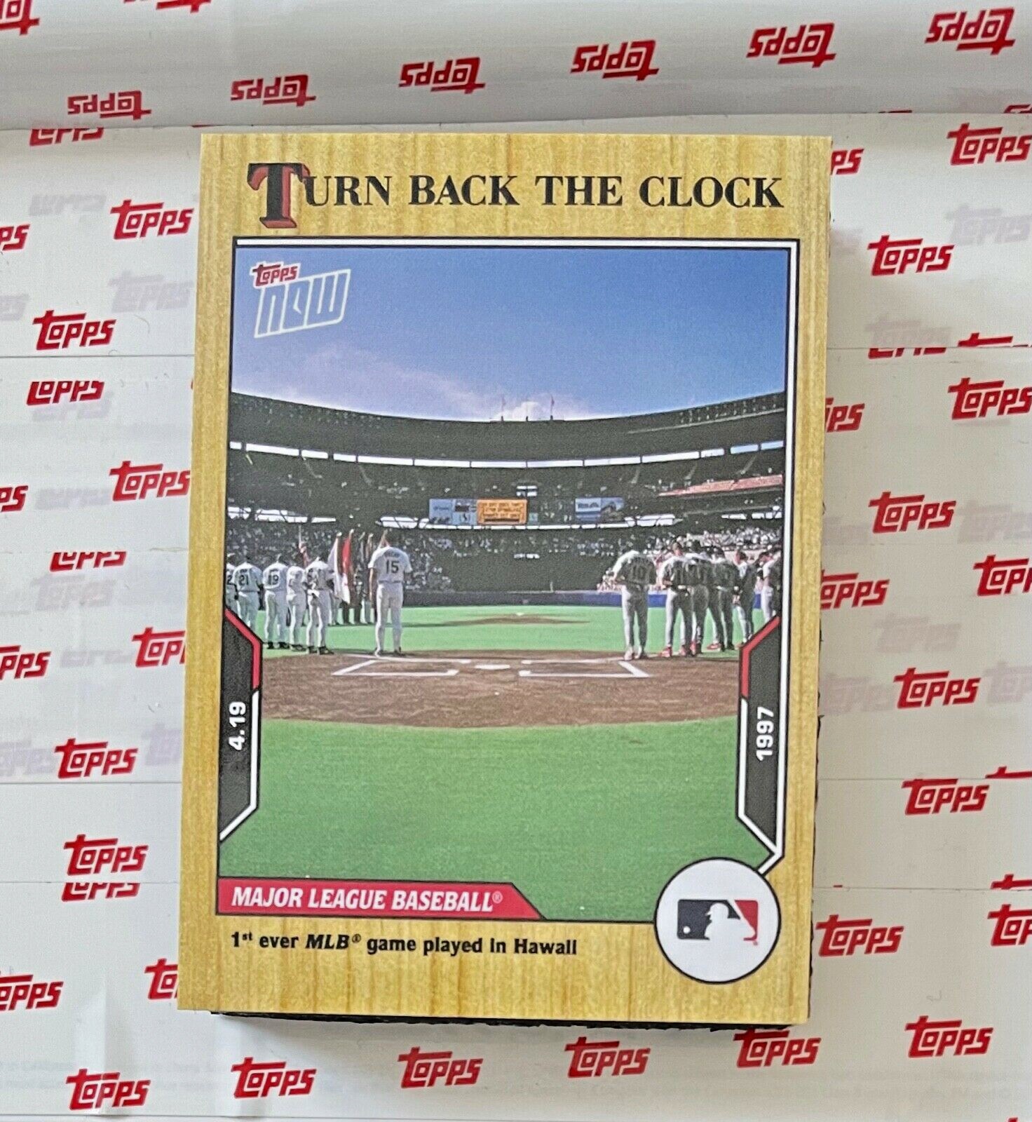 2021 TOPPS NOW TURN BACK THE CLOCK MLB 1st EVER MLB GAME PLAYED IN ...
