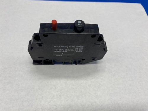 Allen Bradley 1492-GH005 breaker DIN rail mount 0.5 amps | eBay