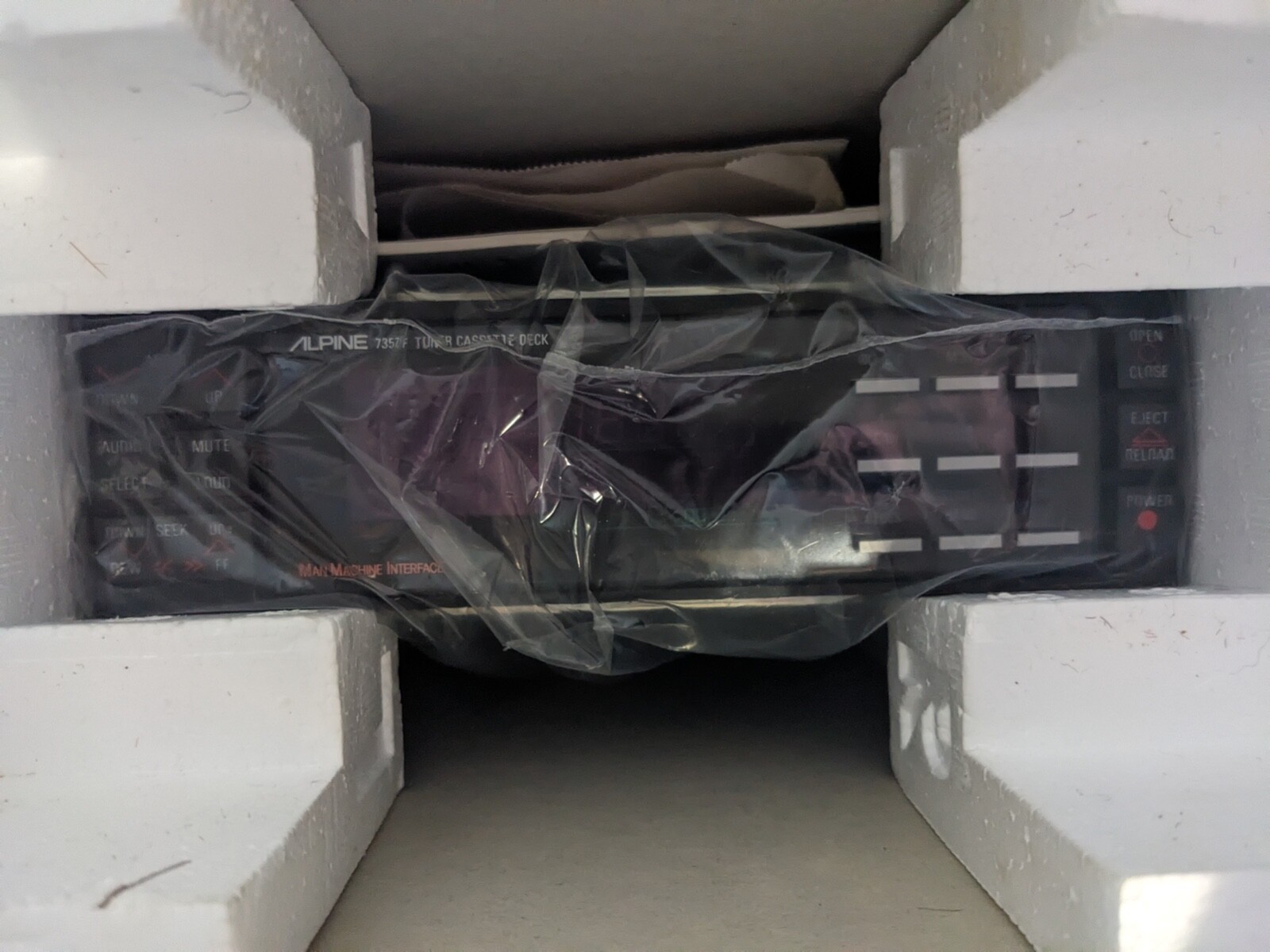 Alpine 7357F Man Machine MM Tape Tuner Car Hifi NIB Vintage Old school ...