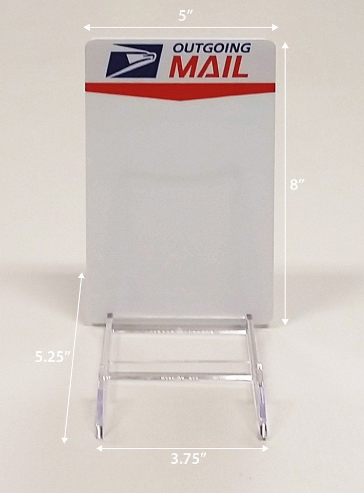 Outgoing Mail Sign Decal mail Holder. USPS pick up sign | eBay
