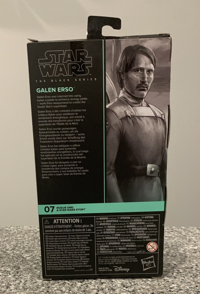 Star Wars The Black Series 6-inch Action Figure Galen Erso from Rogue ...