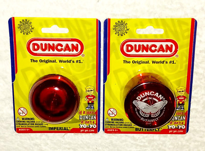 Duncan Yo-Yo Duncan Red Imperial Yo-Yo and Duncan Red Butterfly Yo-Yo ...
