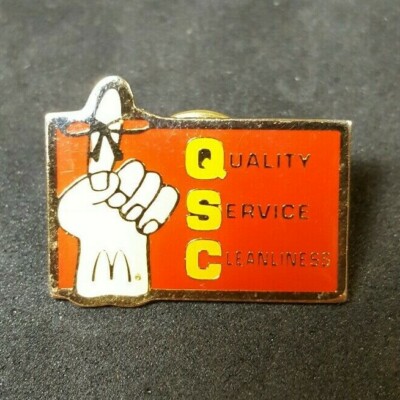 QSC Quality Service Cleanliness MCDONALD'S CREW PIN MC68 Group II | eBay