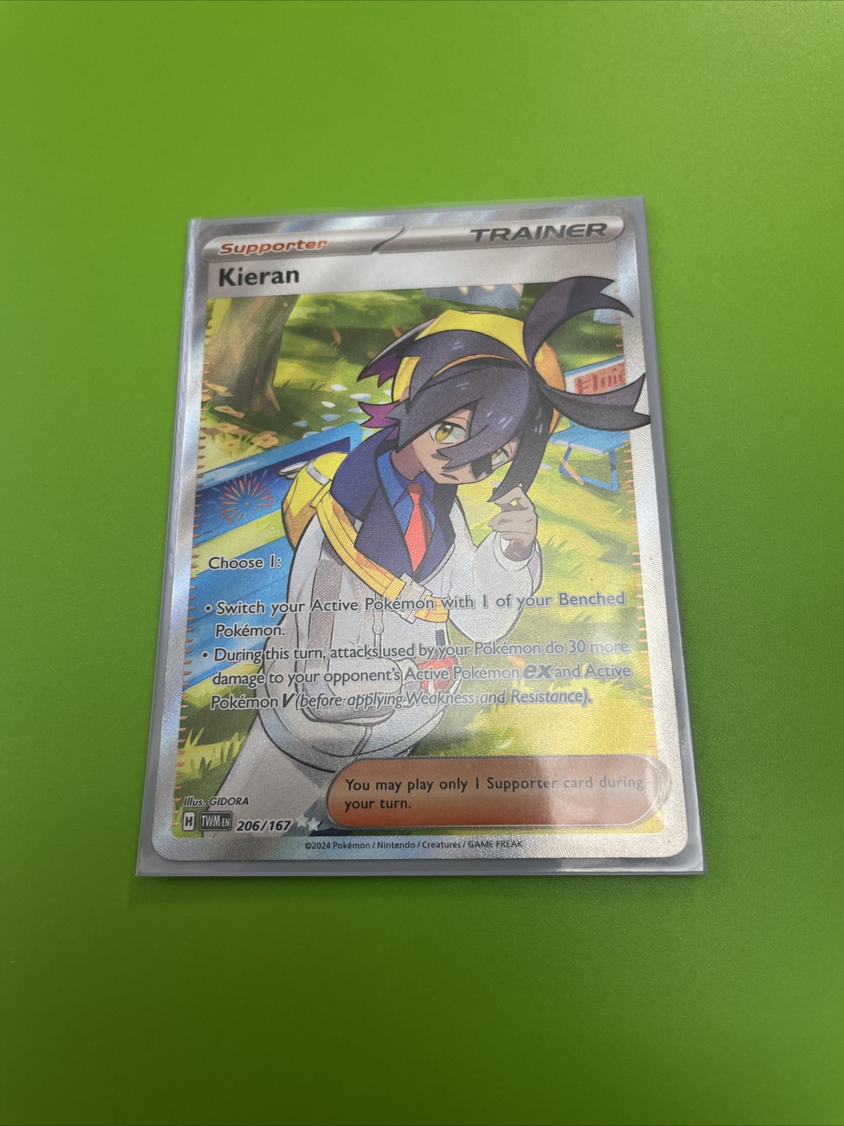 Holo Kieran - 206/167 Ultra Rare Twilight Masquerade Pokemon TCG | eBay