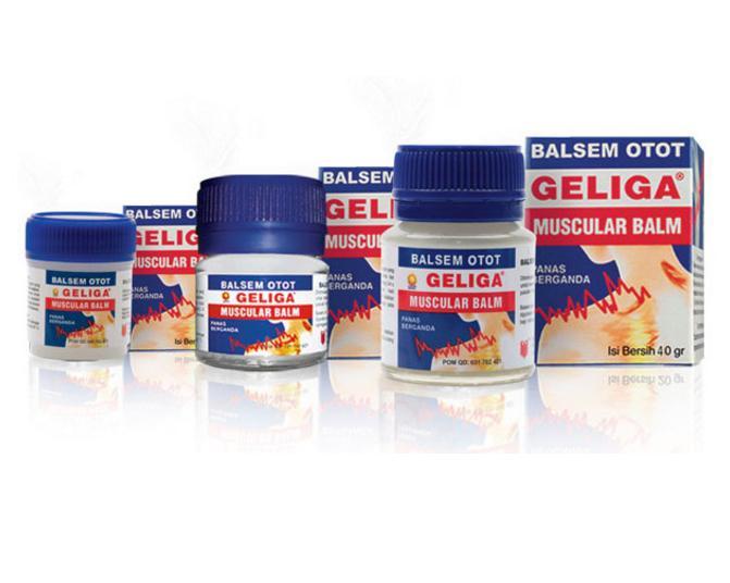10gr 20gr 40gr Geliga Muscular Balm Neck Muscle Pain Relief Balsem Otot ...