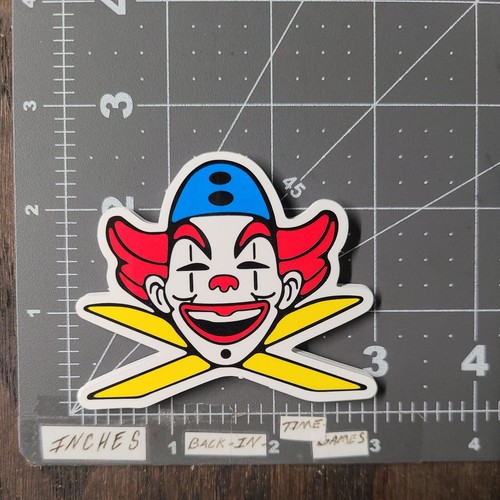 Glossy Funny Clown Adult Humor Skateboard Laptop Guitar Phone Sticker ...