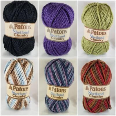 Patons Yarn Shetland Chunky 75% Acyrlic 25% Wool 1-148y 2.2-3.5oz | eBay