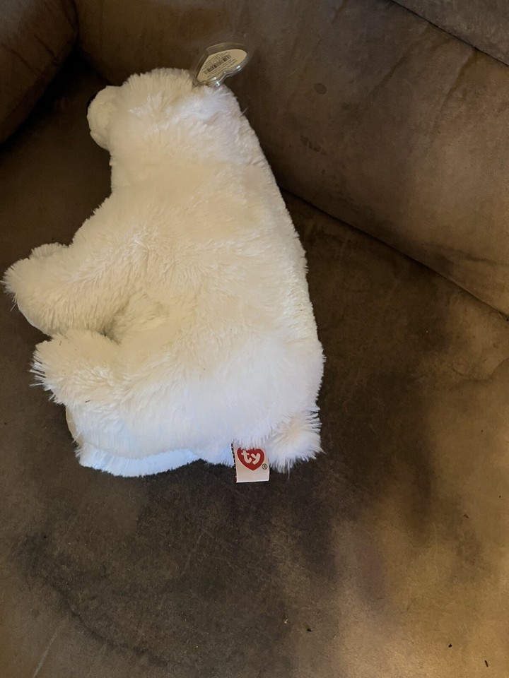 ty beanie babies pluffies freezer the white bear. Mwmt. Rare. Great ...