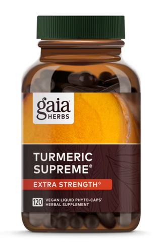 Gaia Turmeric Supreme Extra Strength, 120 Vegan Liquid Phyto-Caps Best ...