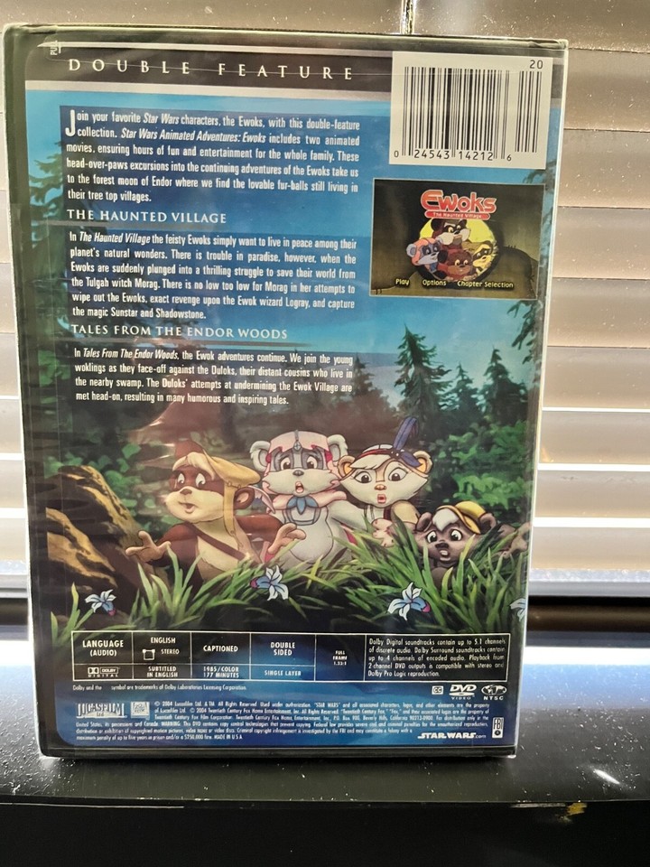 Star Wars Animated Adventures-Ewoks (DVD, 2004) OOP Extremely rare_Pre ...