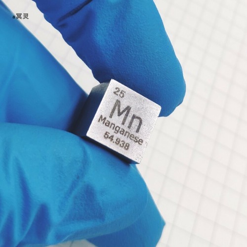 1 Piece 99.7% High Purity Manganese Mn 10mm Cube Carved Element ...