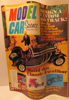 Model Car Science Magazine, February 1969, 1/32 Home Set Car Mods, HO ...