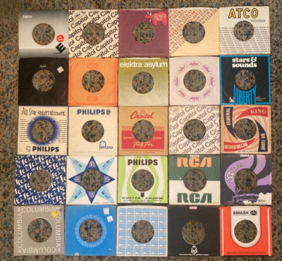 25 Label 7" Record Company Stock Sleeve 45 rpm Vinyl FREE USA SHIPPING ...