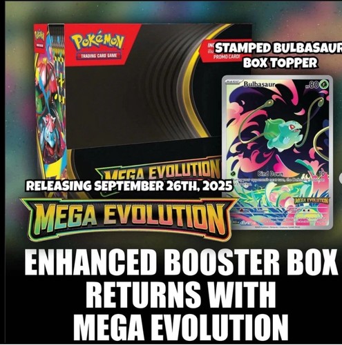 Pokemon Mega Evolution ENHANCED Booster Box PREORDER CONFIRMED ...