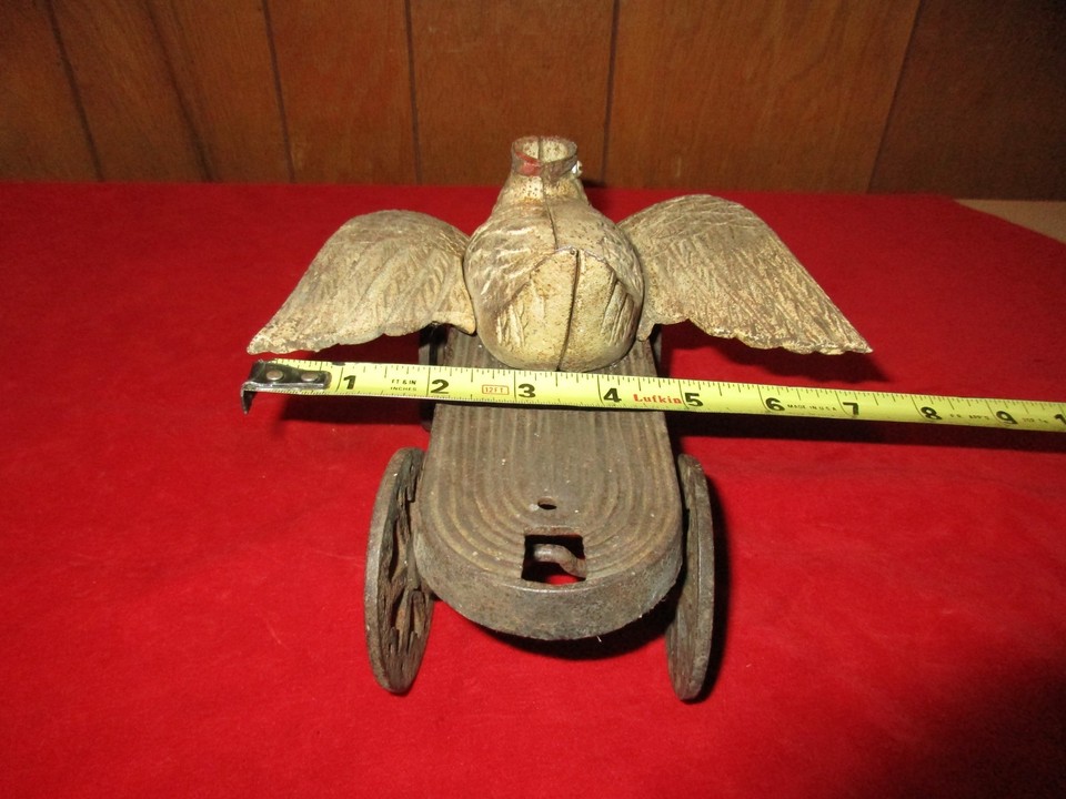 Antique Cast Iron Bird Pull Toy | eBay