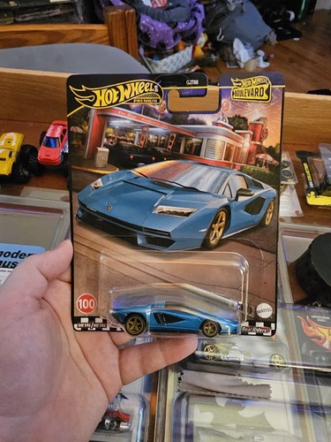 Hot Wheels Boulevard Lamborghini Countach LPI 800-4 Premium Blue #100 ...