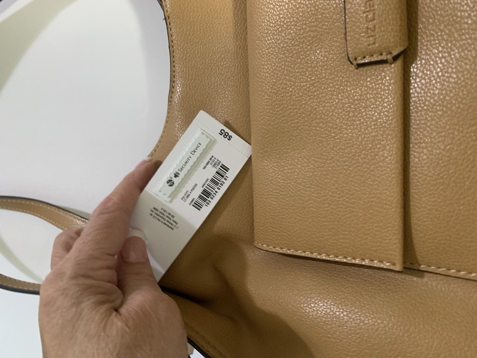 purses and handbags,Liz Claborne new with tags, camel color, over the ...