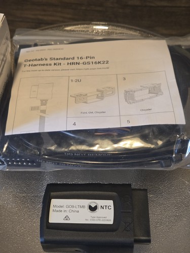 Geotab GO9-LTE GPS Vehicle Tracking ATT G09LTEATT+ Harness HRN-GS16K2 ...