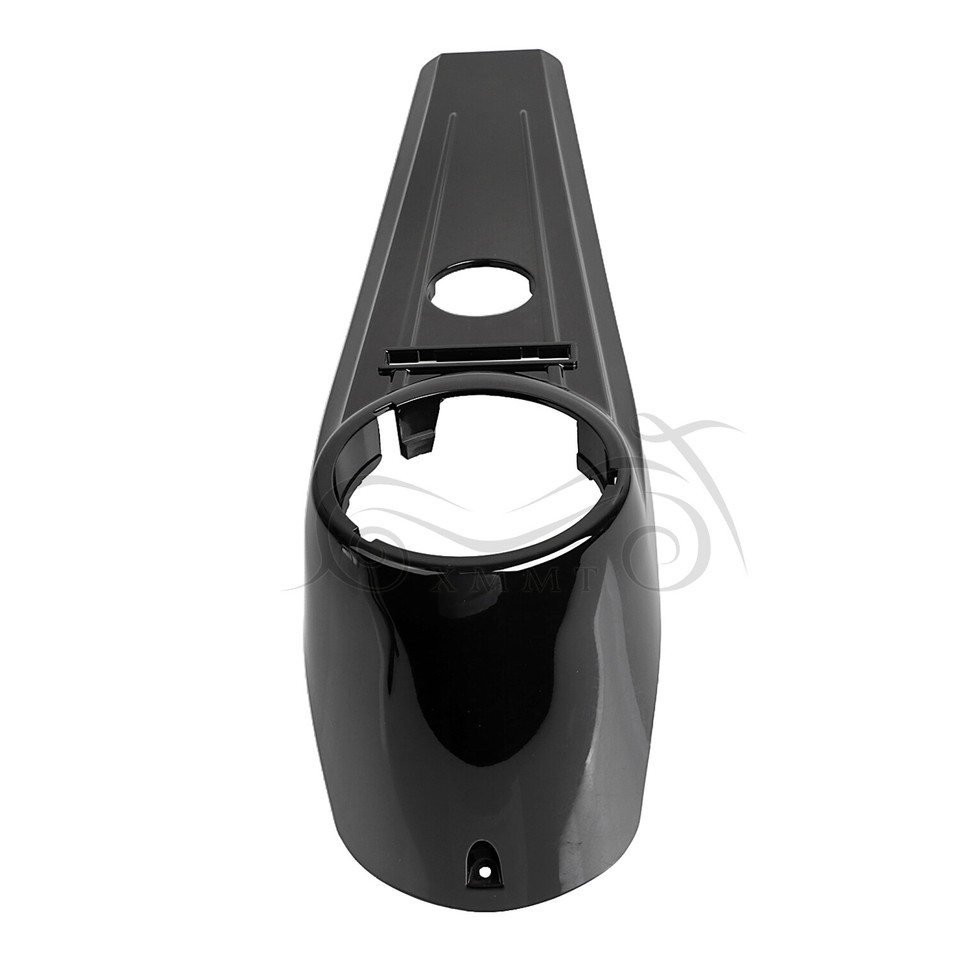 Black Extended Tank Dash Console For Harley Softail FLSTN Fat Boy FLSTF ...
