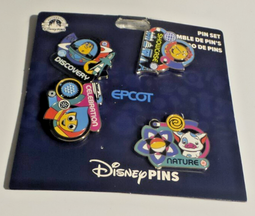Disney Parks Epcot Pin Set Discovery Showcase Celebration Nature BRAND ...