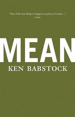 Mean by Ken Babstock (1999, Trade Paperback) for sale online | eBay