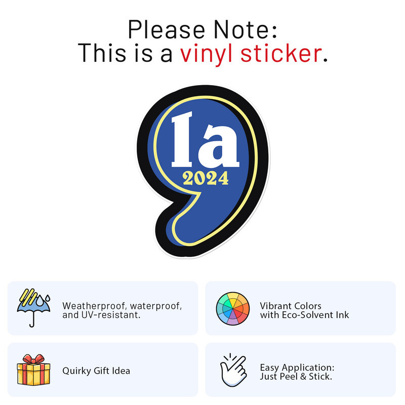 Comma La Kamala Harris Sticker Car Bumper Vinyl Decal - ID2 | eBay