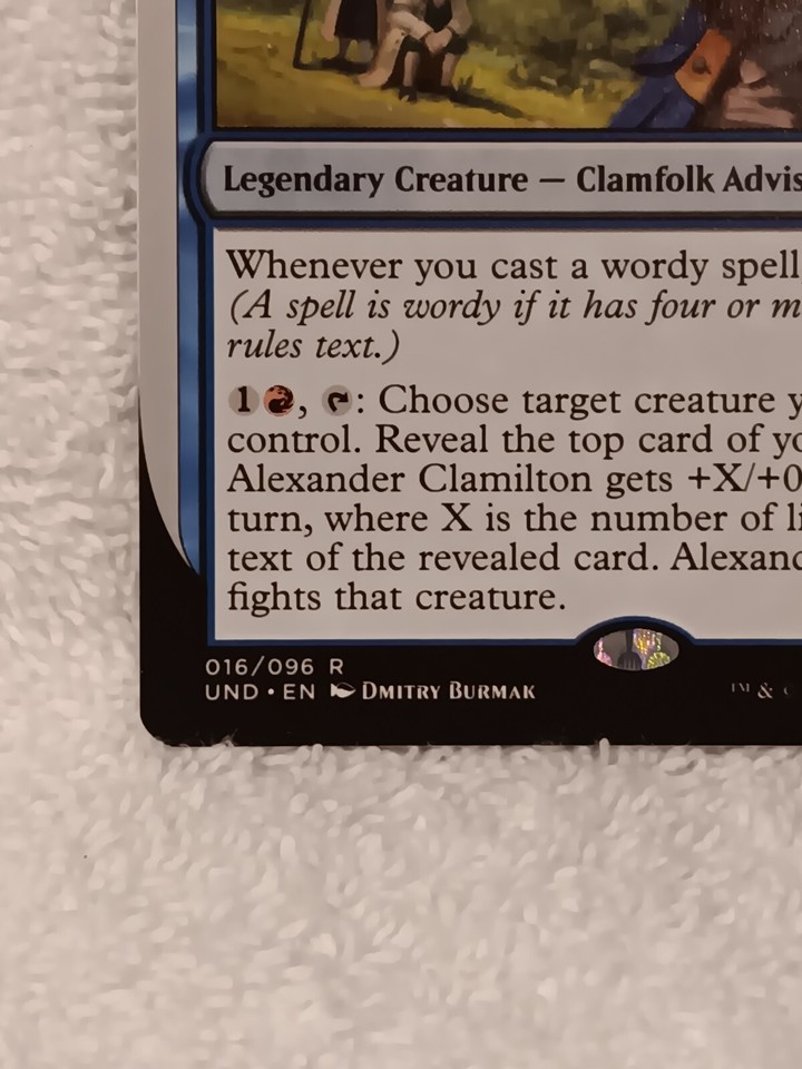 MTG Alexander Clamilton Unsanctioned NM Blue Rare Regular Card #16 | eBay