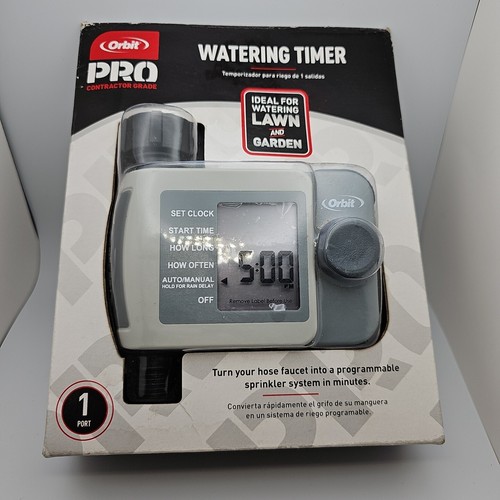 Orbit 1 Port Digital High Flow Hose Faucet Timer with Large LCD Screen ...