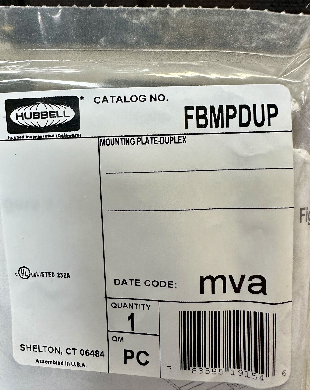 2 -HUBBELL FLOOR MOUNTING PLATE 1-GANG SUB-PLATE WITH 1-DUPLEX OPENING ...