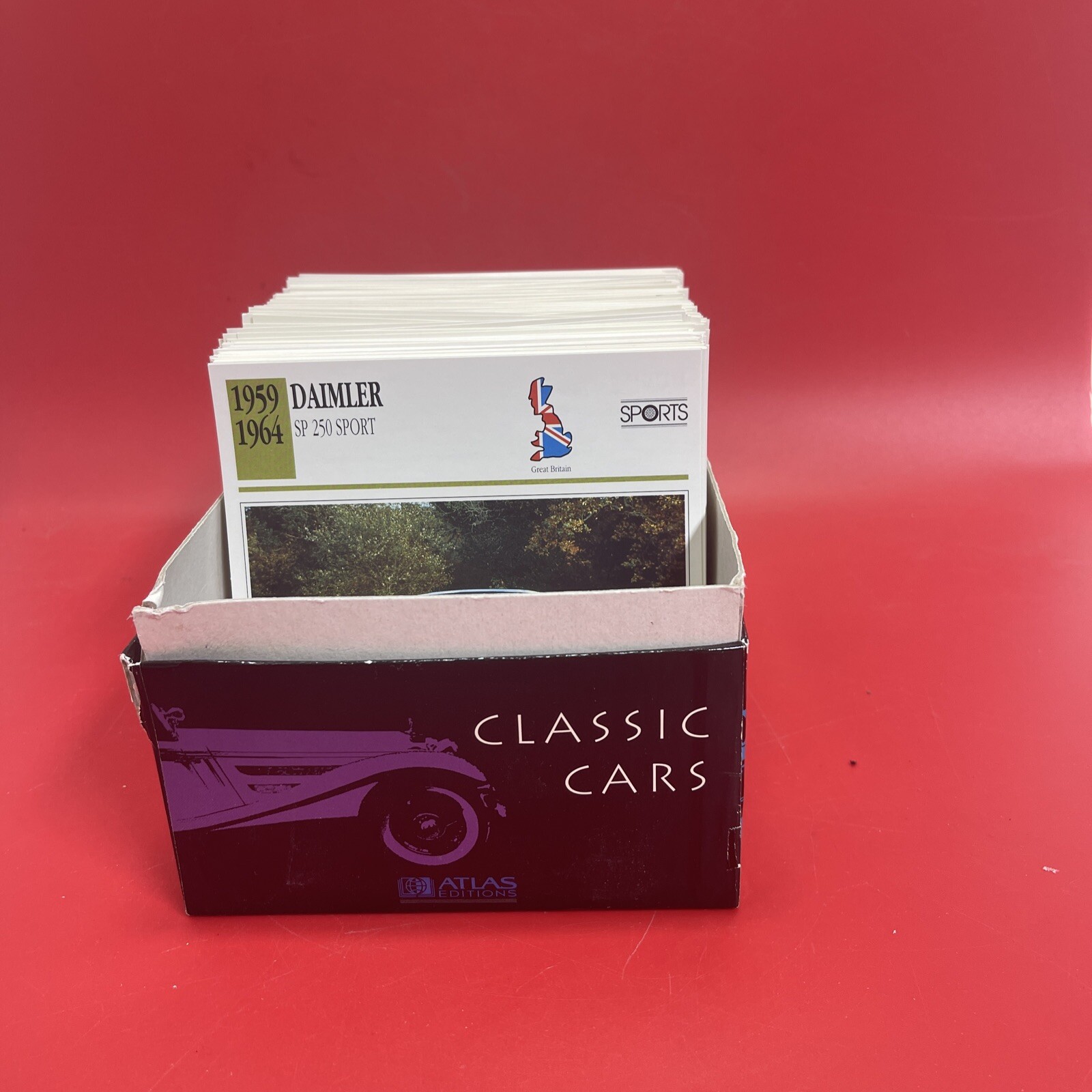Atlas Editions Classic Cars Of The World Collector Cards Vintage Set ...