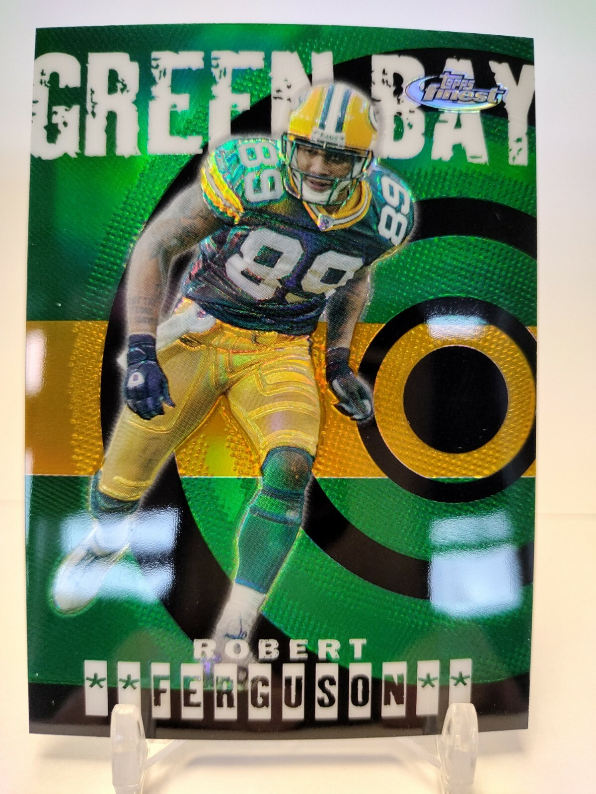 ROBERT FERGUSON #/50 GOLD REFRACTOR 2004 Topps Finest Football #28 ...
