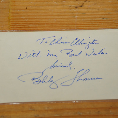 BOBBY THOMPSON GIANTS IN THE PENNANT HOME RUN CUT SIGNATURE NY DODGERS ...