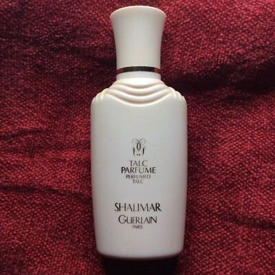 Guerlain Paris Shalimar Perfumed Talc Body Powder Vintage Shaker Bottle ...