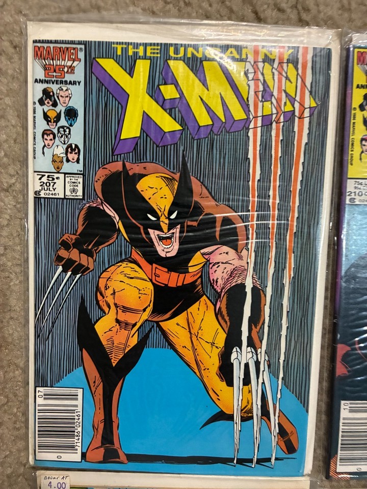 X-MEN #’s 207 210 222 Annual 9 (Marvel Comics Lot 1986)WOLVERINE Newsstands | eBay