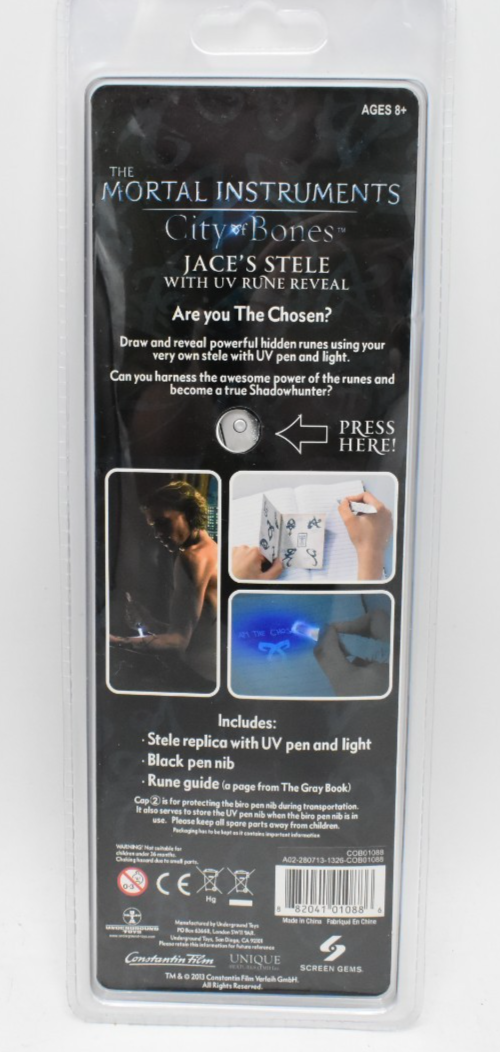 Mortal Instruments - City of Bones Jace's Stele With UV Rune Reveal ...