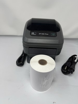 Zebra ZP500 Plus/ZP500Thermal Printer with Cables & Labels VERY GOOD ...