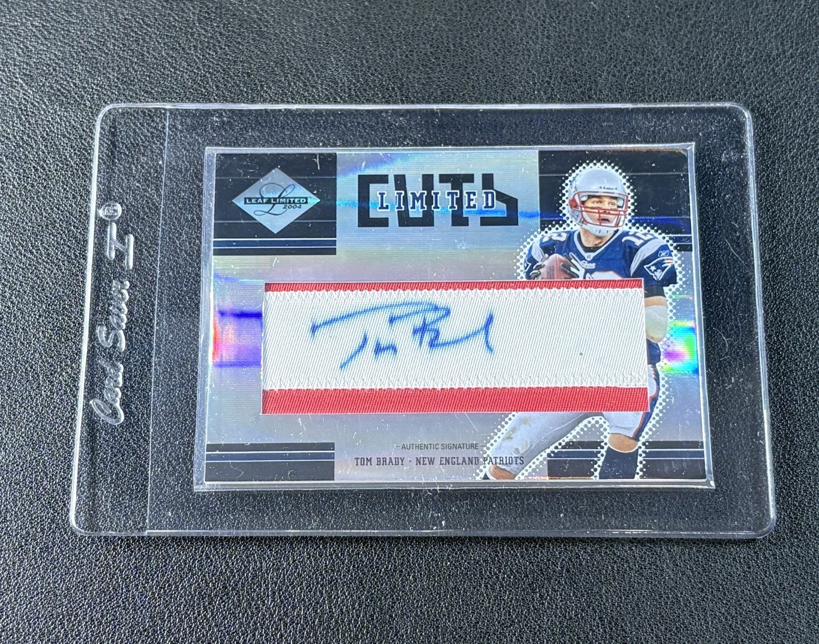 TOM BRADY 2004 DONRUSS PLAYOFF LEAF LIMITED CUTS PATCH AUTO 1/50 ...