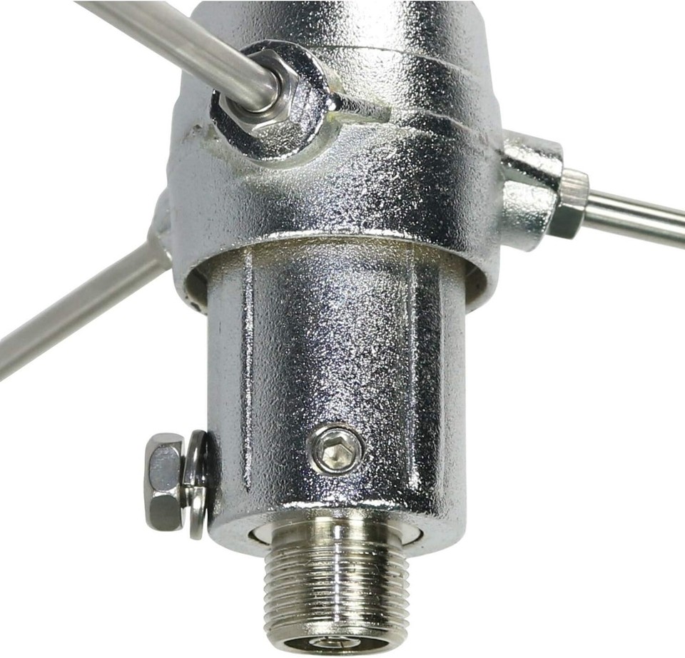 Tram Dual Band Vertical Base Antenna UHF VHF High Gain Fiberglass Ham ...