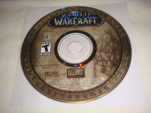 Disc 4 World of Warcraft PC Computer game Windows XP Mac DISC ONLY #71A ...