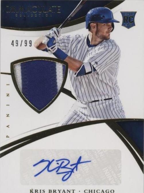 2015 Panini Immaculate Collection - Rookie Material Autos Kris Bryant ...