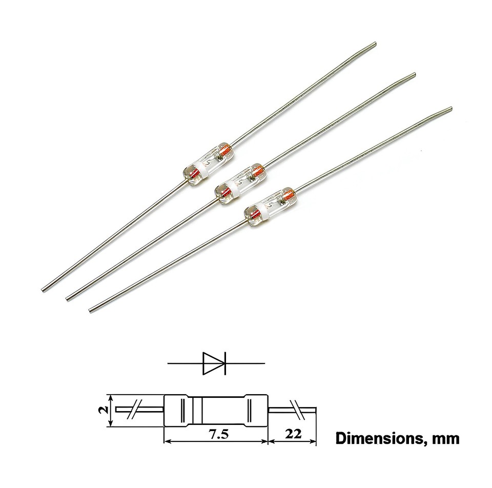 20pcs D2 D9 Germanium Diode Fuzz Guitar and Crystal Radio Vintage USSR ...