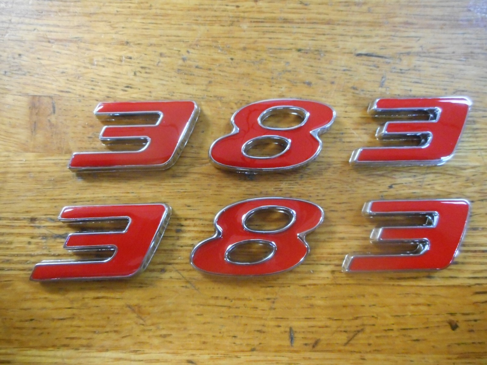 CHEVROLET 383 STROKER ENGINE ID FENDER HOOD SCOOP QUARTER TRUNK EMBLEMS ...