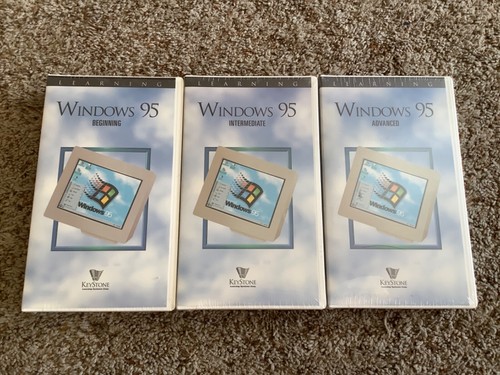 Lot of 3 Keystone Learning WINDOWS 95 VHS Training NEW Video Tapes VHS ...