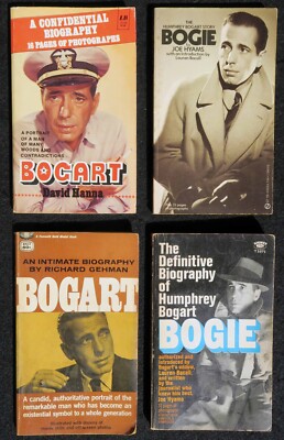 4 Classic Humphrey Bogart Biographies, Paperbacks, Published between ...