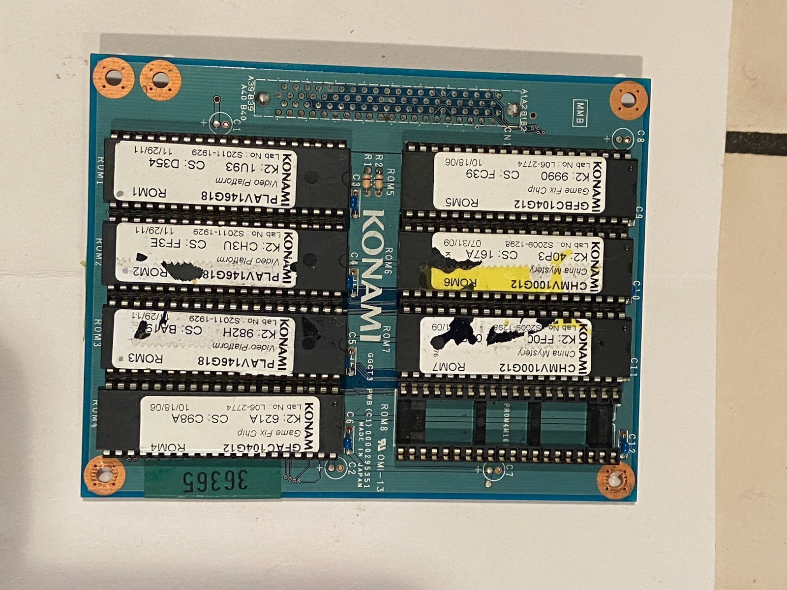 Konami K2V Game China Mystery price is without plate $425.00 with plate ...