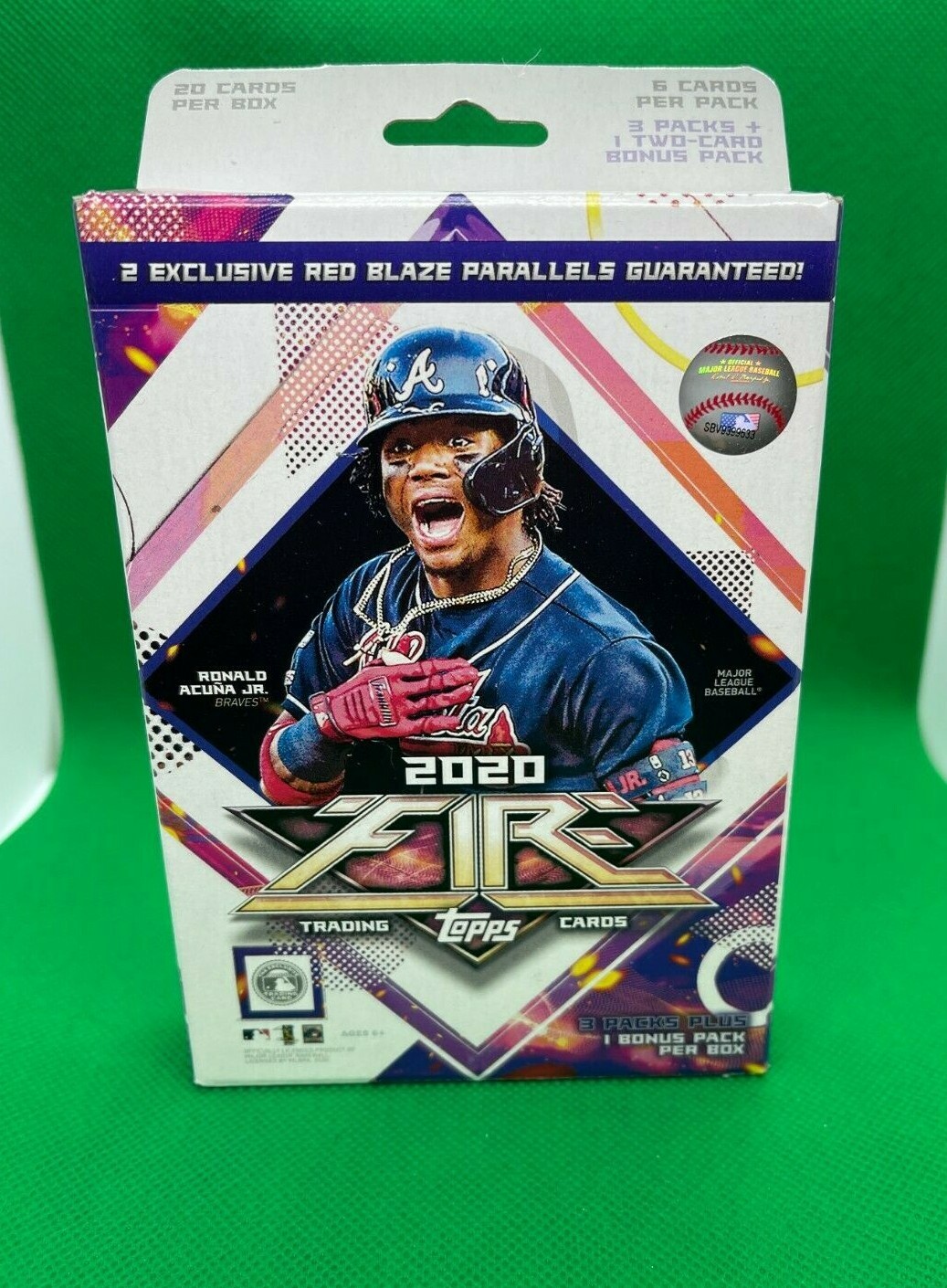 2020 Topps Fire Baseball Hanger Box Brand New Sealed 2 Exclusive Red ...