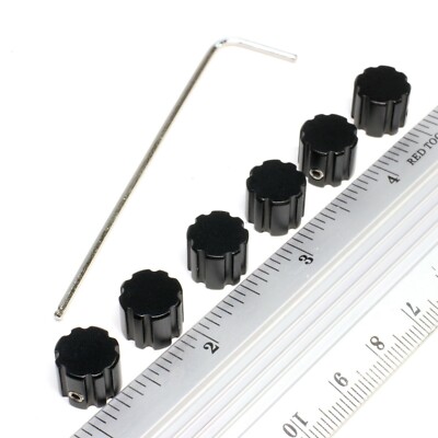 Instrument Control Knobs, Machined 6061 Anodized Aluminum, 6 each | eBay