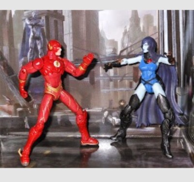 The Flash vs Raven - Injustice: Gods Among Us - DC collectibles 3.75 ...