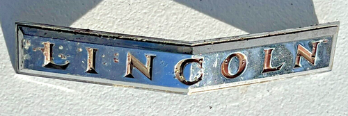 1942 1946 1947 1948 LINCOLN HOOD CHROME EMBLEM SCRIPT NAMEPLATE | eBay