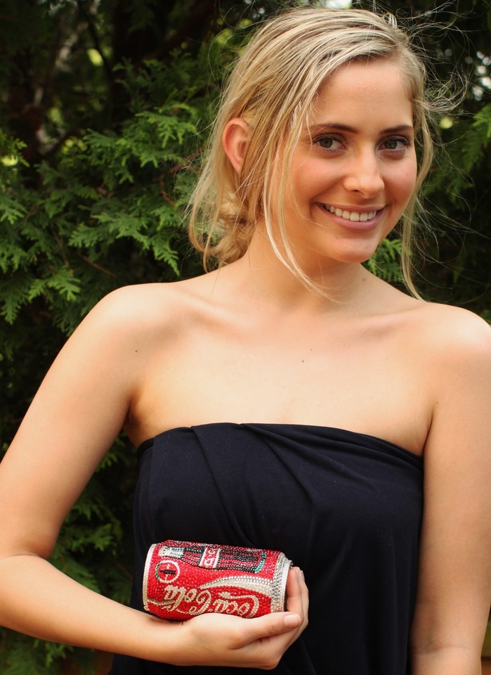 Kathrine Baumann COKE COCA COLA swarovski CRYSTAL CLUTCH & JUDITH ...